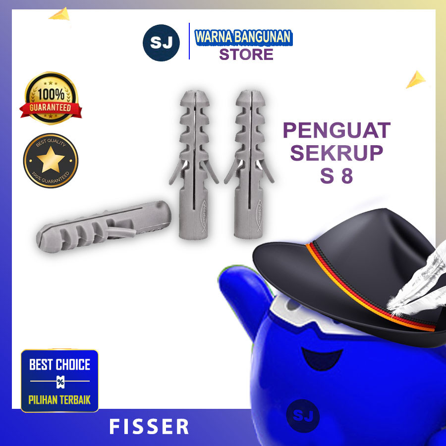 Jual PENGAIT SEKRUP BOR TEMBOK BAUT TEMBOK S8 per pcs | Shopee Indonesia