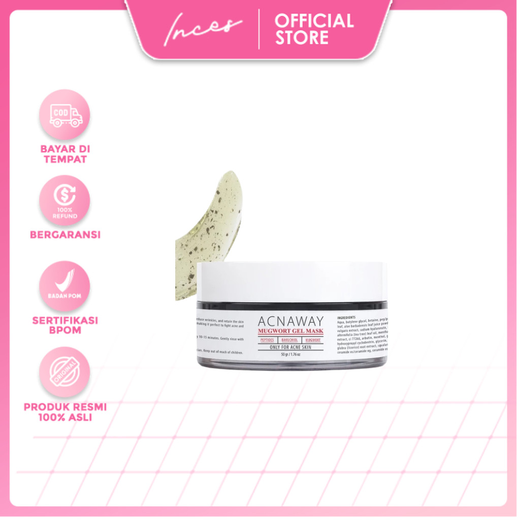 Jual 𝓲𝓷𝓬𝓮𝓼 - ACNAWAY Advanced Mugwort Gel Mask | Shopee Indonesia