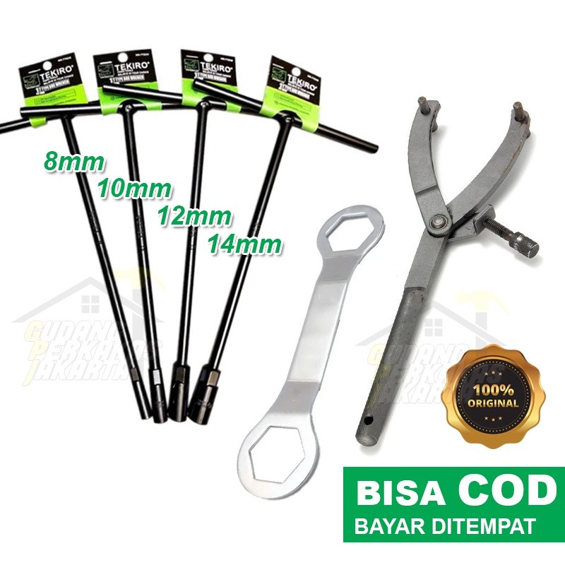 Jual ORIGINAL PAKET KOMPLIT Treker CVT + Kunci 39x41 + Kunci T 8 10 12 14MM - Treker CVT Set ...