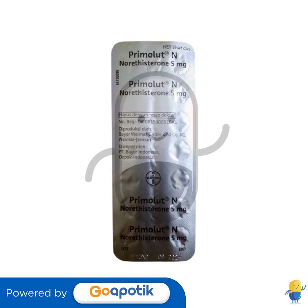 Jual Primolut N Strip 15 Tablet | Shopee Indonesia