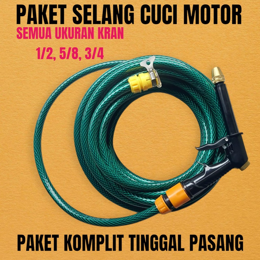 Jual Selang Air & Semprotan Air Semprot Cuci Motor Mobil Siram Taman ...