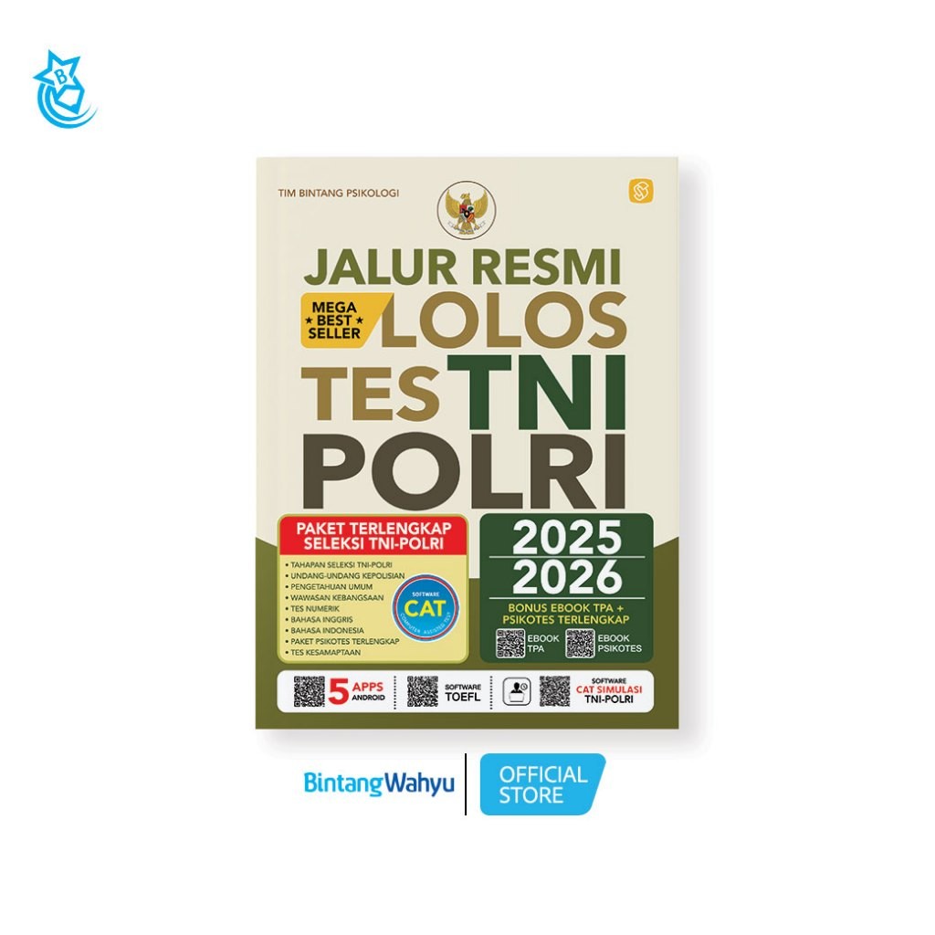 Jual [MEGA BESTSELLER] Buku Jalur Resmi Tes TNI POLRI 2025/2026 ...