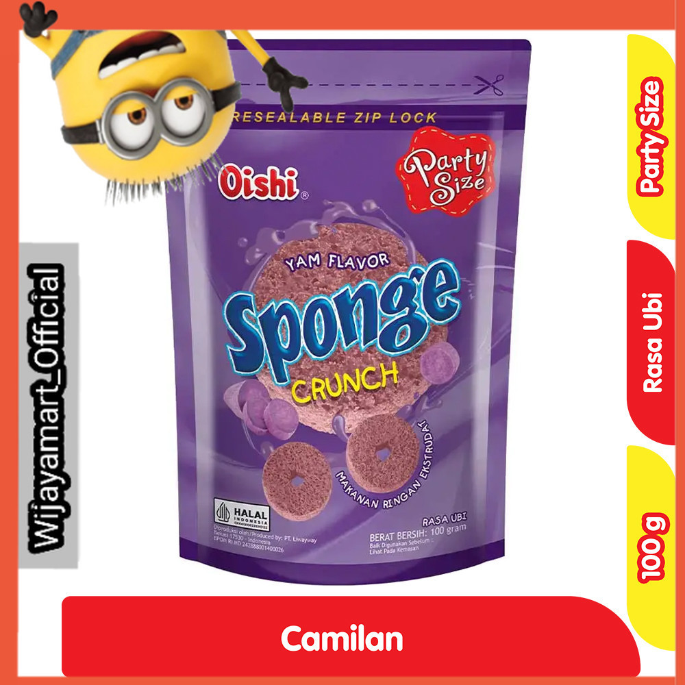 Jual Oishi Sponge Crunch Ubi 100 g | Shopee Indonesia