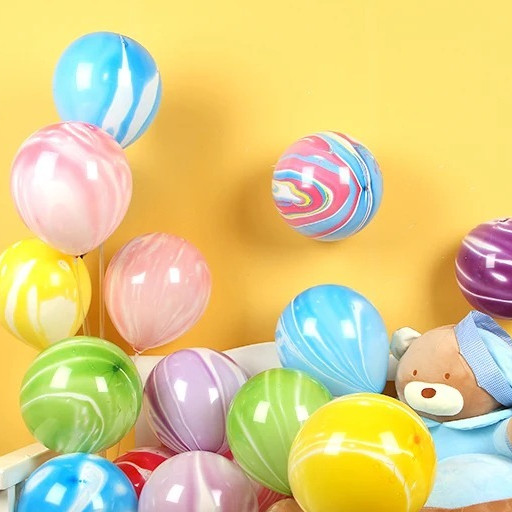 Jual Balon Latex Motif Marble/Marbel/ Balon Karet Motif Kelereng ...