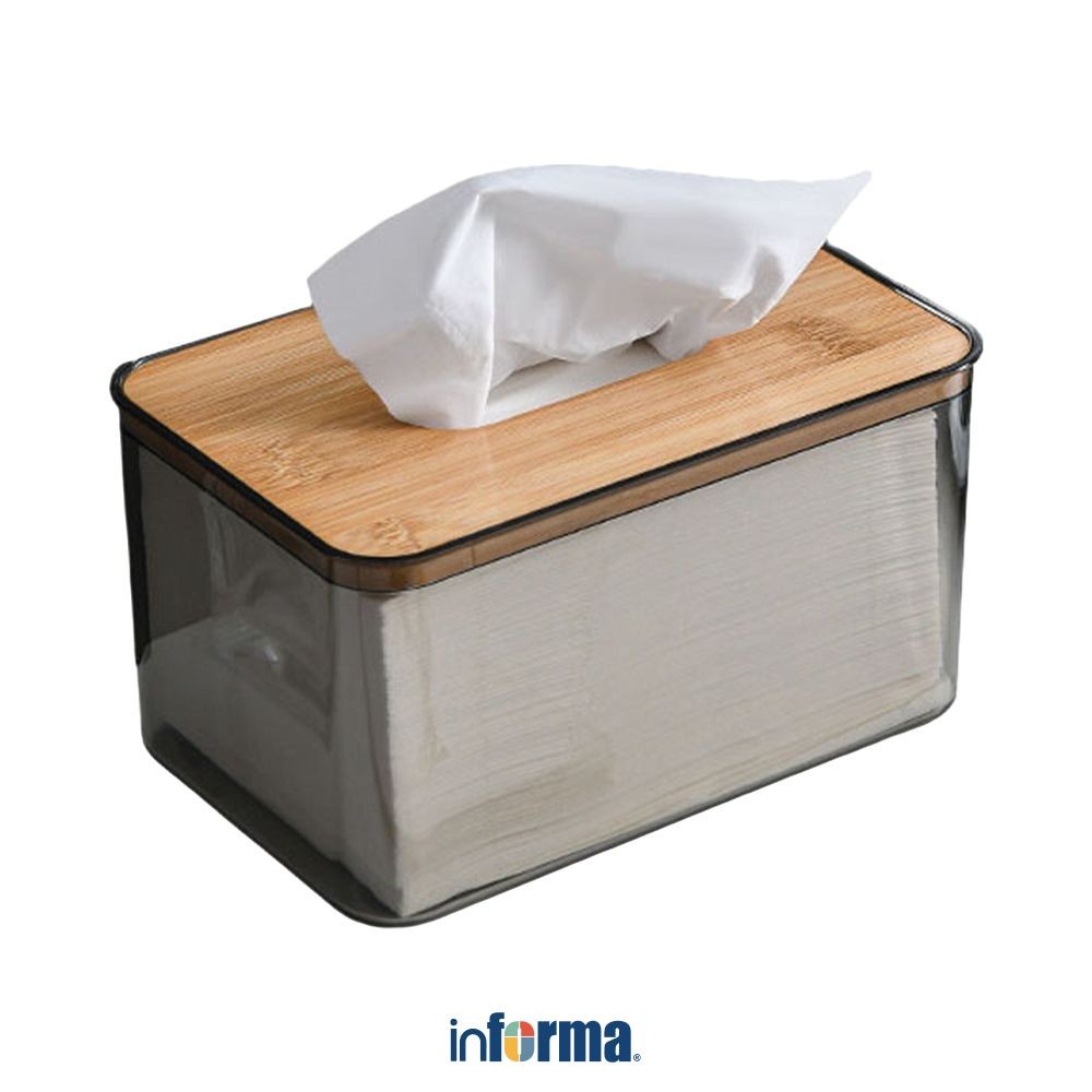 Jual Informa Raven Kotak Tisu - Hitam Tissue Box Holder Tempat Tisu ...