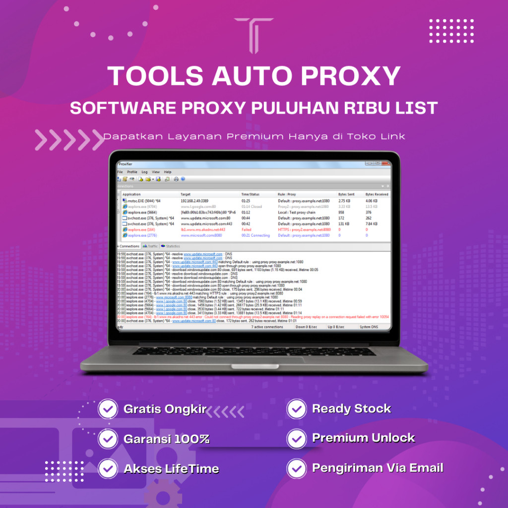 Jual TOOLS AUTO PROXY DOWNLOADER - Proxy Puluhan Ribu Termurah | Shopee Indonesia
