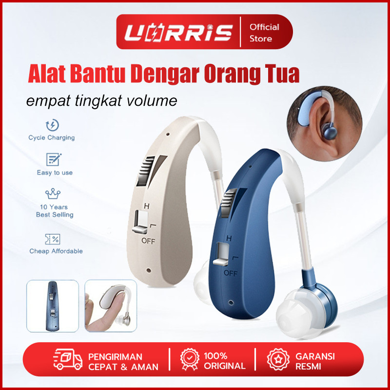 Jual UORRIS Alat Bantu Dengar rechargeable digital hearing aids wireless asli alat pendengaran ...