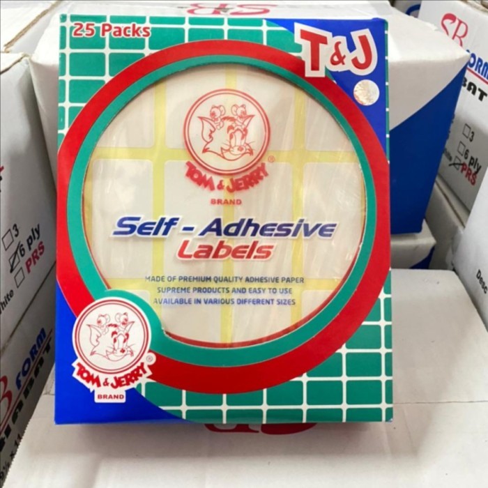 Jual Label Tom & Jerry / Sticker Tom and Jerry Ukuran Sedang - 1 box isi 25 pack | Shopee Indonesia