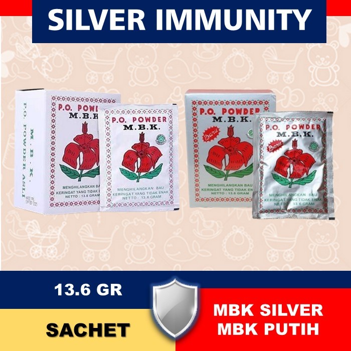 Jual Bedak MBK Silver/Putih isi 12 ( MBK Powder ) | Shopee Indonesia