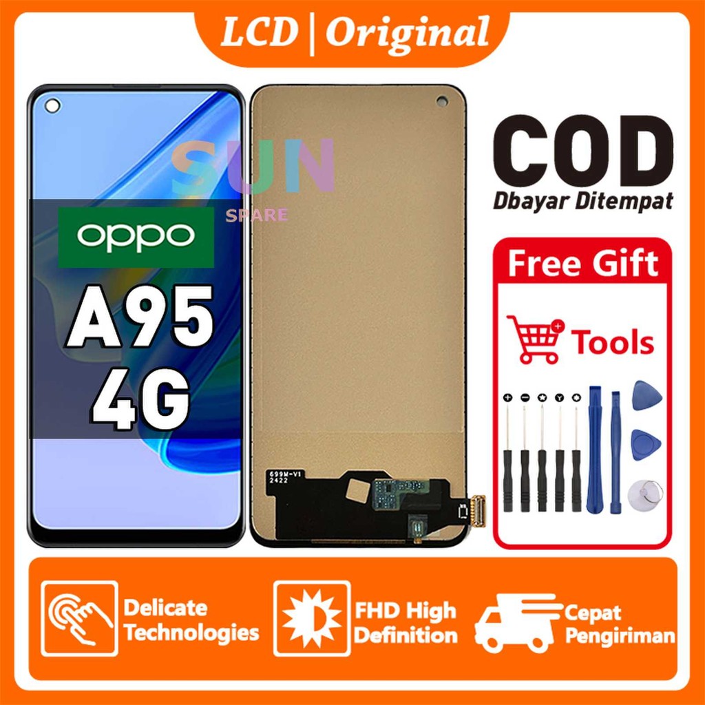 Jual LCD OPPO A95 4G Original Asli hp Touchscreen FHD Definition Kualitas Terbaik Ori COD ...