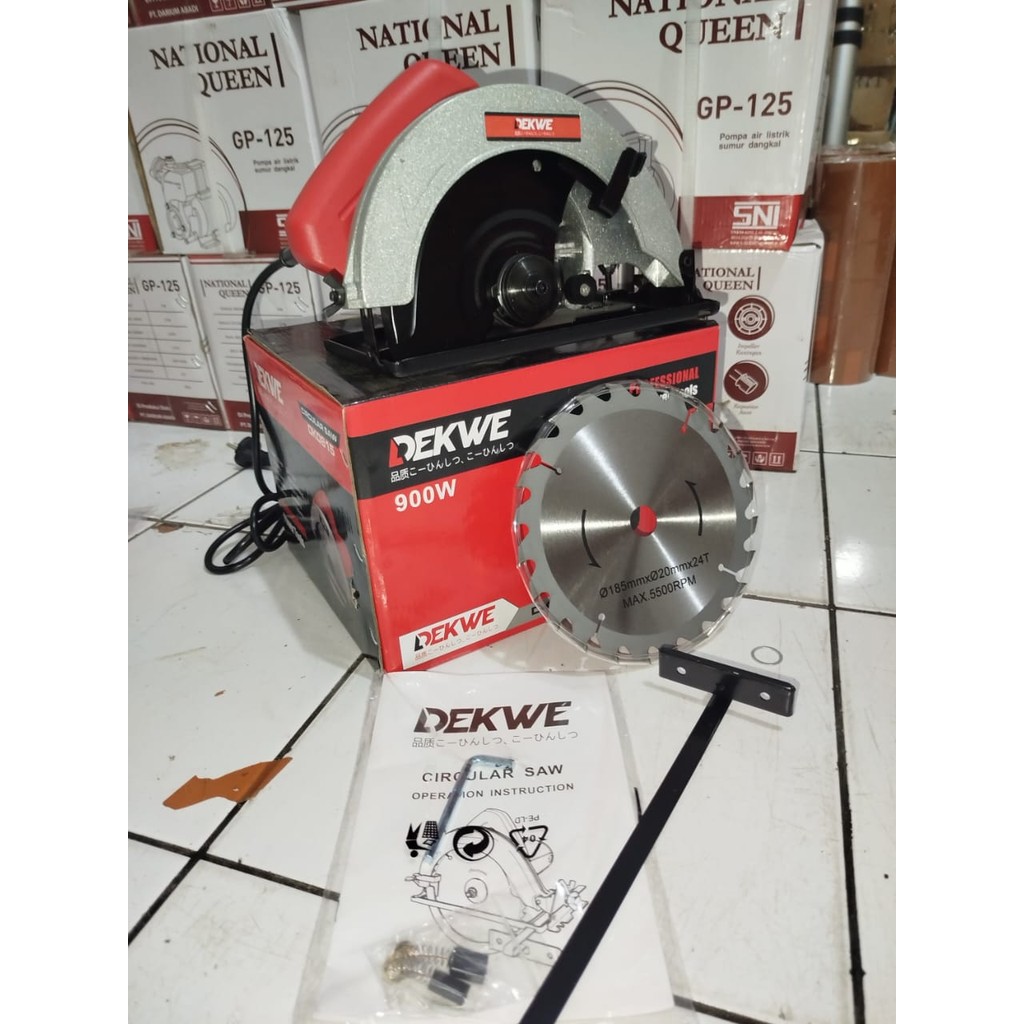 Jual Circular Saw 7 Inch 500 wat Gergaji Listrik Circle Potong Kayu ...
