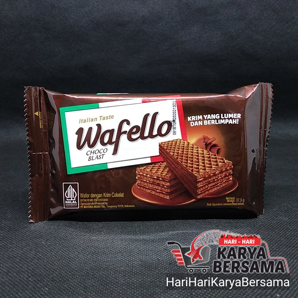 Jual MAKANAN RINGAN ROMA WAFER WAFELLO CHOCO BLAST 37.5GR | Shopee ...