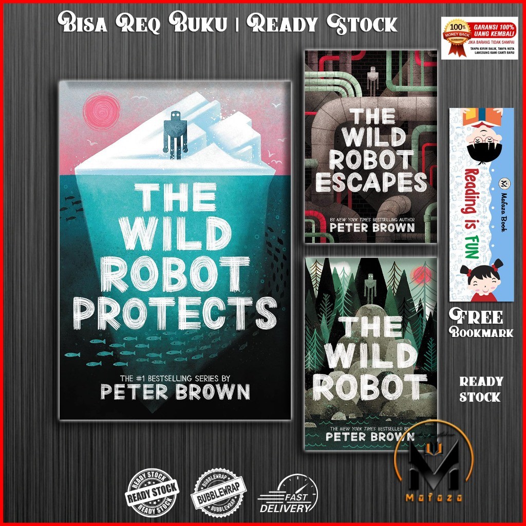 Jual The Wild Robot | Robot Escapes | Robot Protects by Peter Brown ...