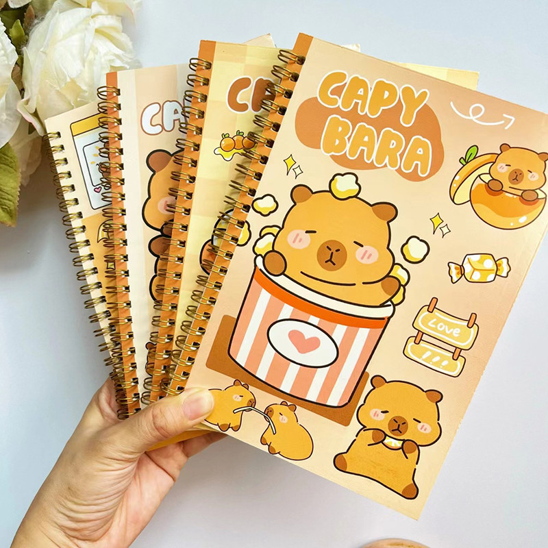 Jual Cute Capybara A5 Coil Notebook Exercise Book Notepad Diary School ...
