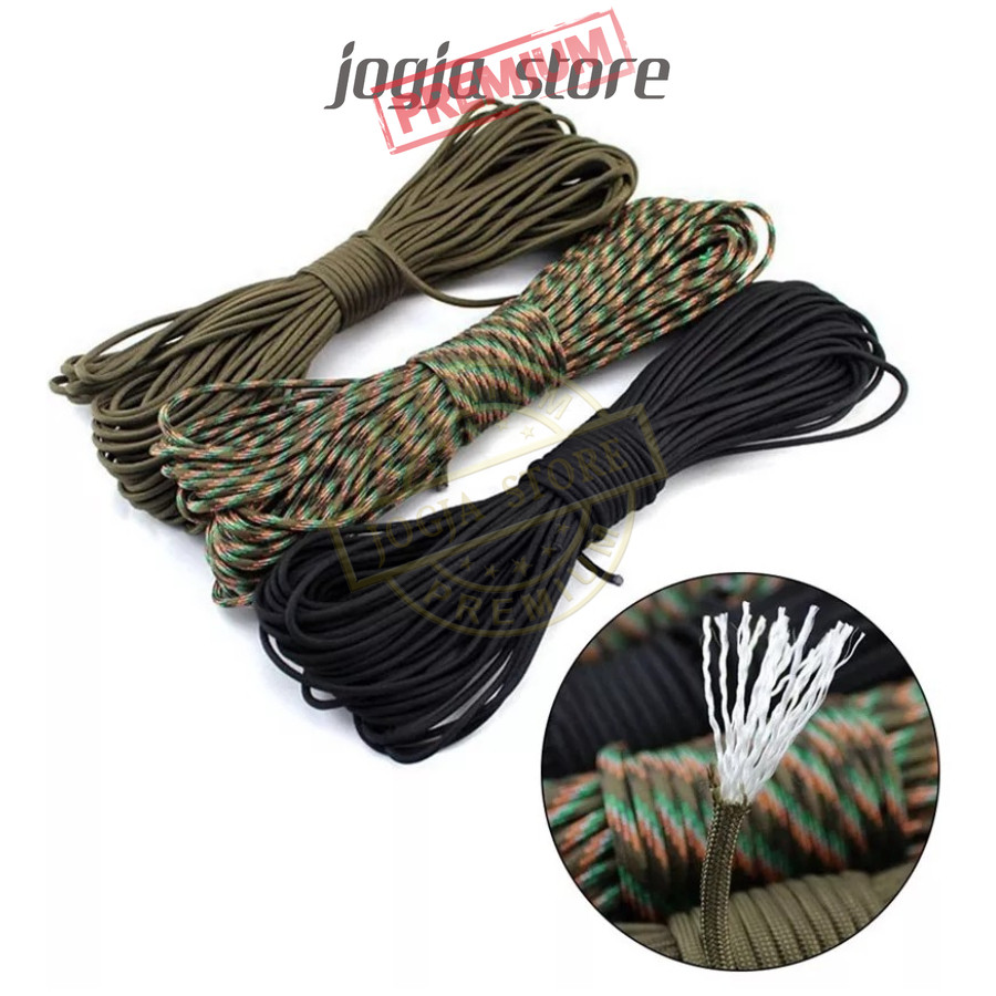 Jual Tali Paracord Prusik Rope 7 Core 31 Meter Tali Nylon Camping ...