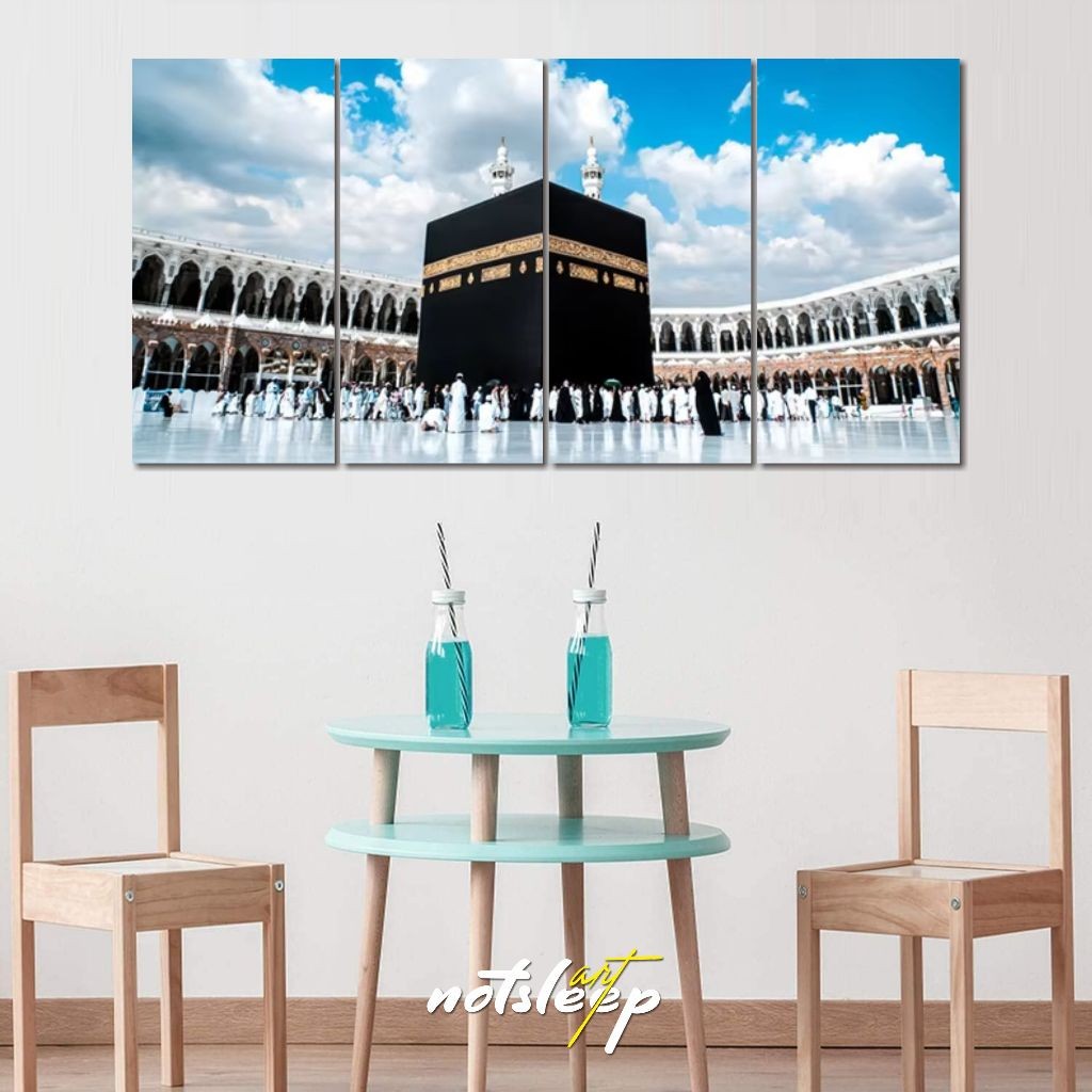 Jual Poster kayu 1 set Ka bah mekah al-Kaʿbah Islami Masjidil haram ...