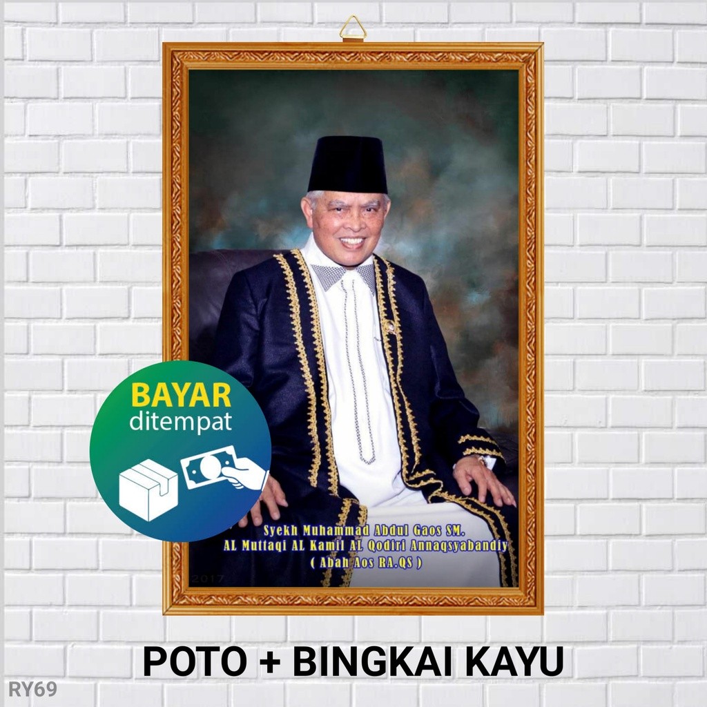 Jual POTO + BINGKAI KH MUHAMMAD ABDUL GAOS / POSTER ABAH AOS / POSTER NAHDLATUL ULAMA NU ...