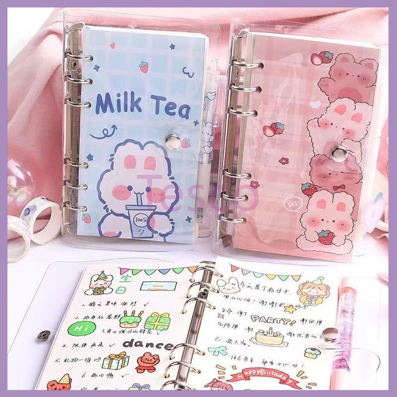 Jual Tesco Binder A6 (100 lembar) cartoon daily planner aesthetic ...