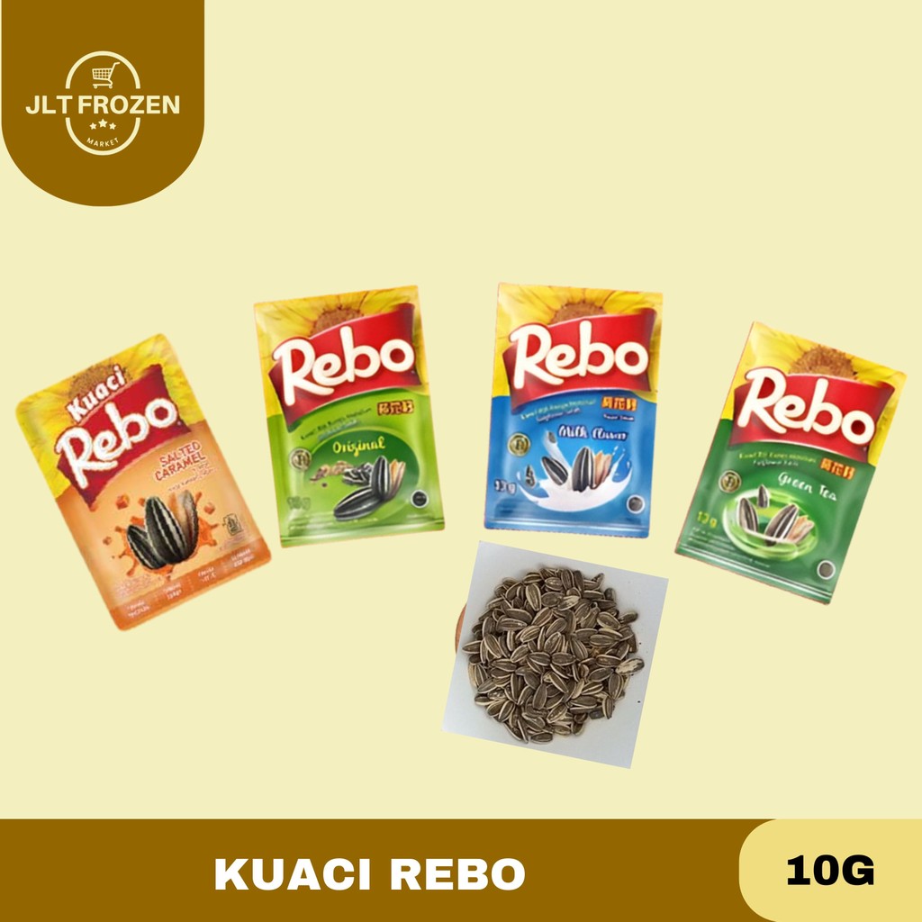 Jual Kuaci Rebo Sachet Rasa Original / Milk Flavour / Green Tea ...