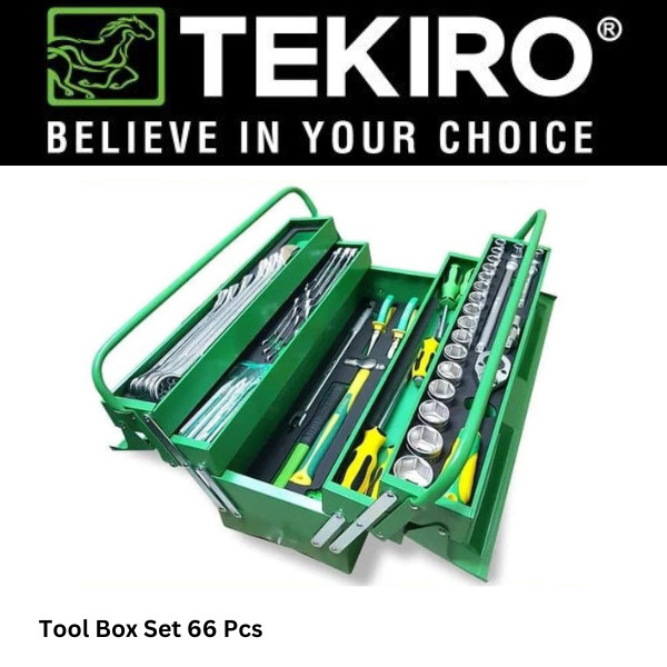 Jual TEKIRO Tool Box Set 66 Pcs Mekanik Tools Toolbox Alat Perkakas Tukang | Shopee Indonesia