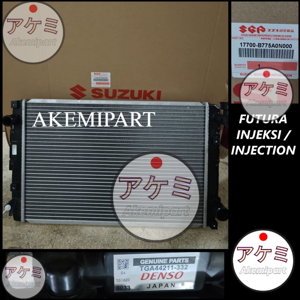 Jual RADIATOR ASSY SUZUKI FUTURA INJEKSI / T120SS INJEKSI ORIGINAL ASLI ...