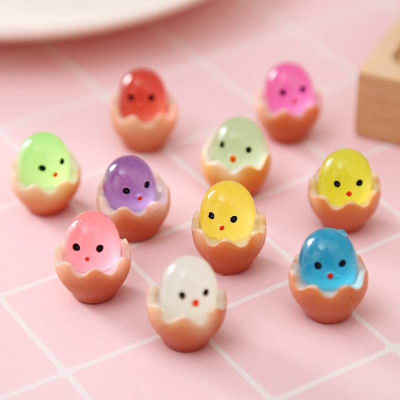 Jual Topper Kue Telur Ayam Kecil Dekorasi Mini Bercahaya DIY Ornamen ...