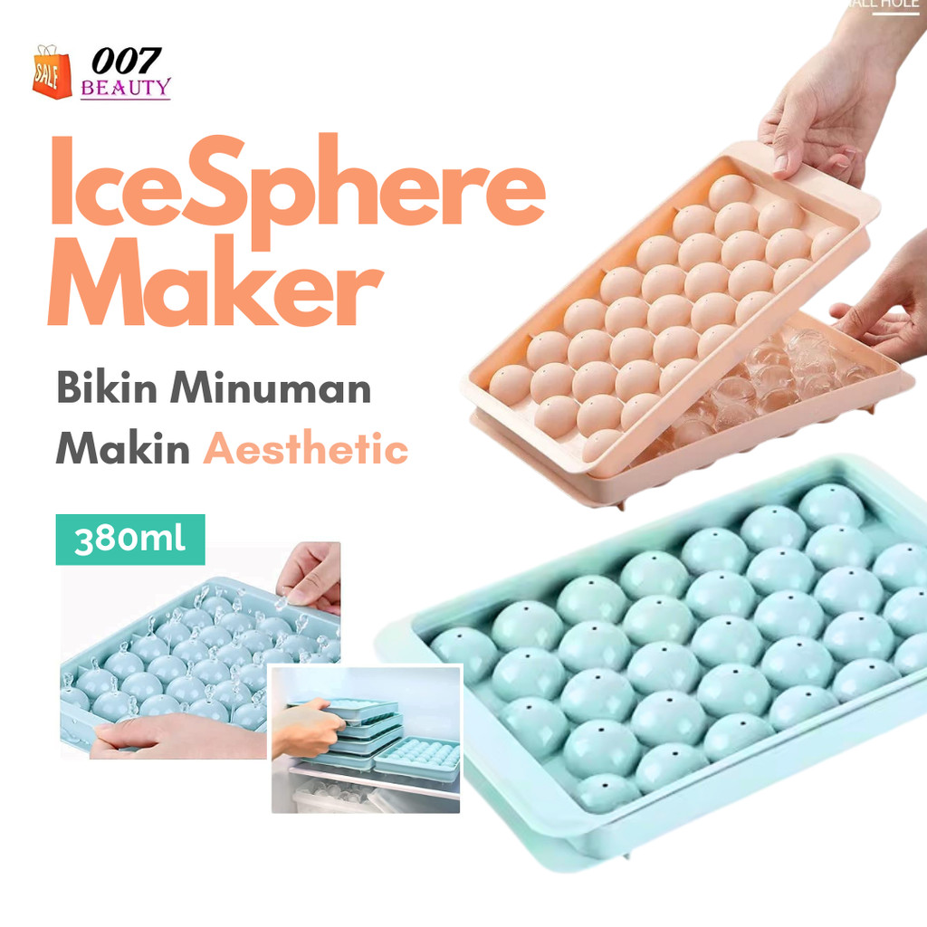 Jual Cetakan Es Batu Bulat 33 Sekat / Slot | Alat Cetak Es Jelly ...