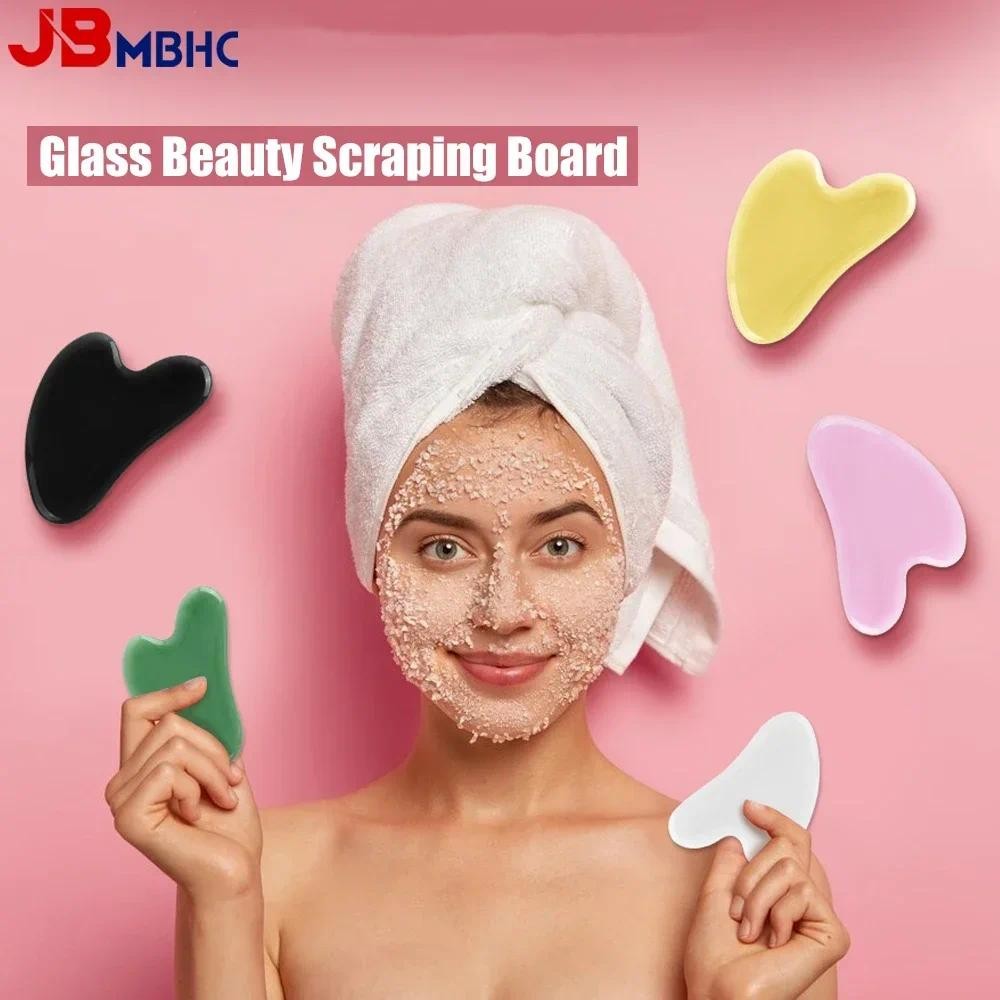 Jual PREORDER Gua Sha Board Glass Facial Scraping Scrapping Plate Face ...