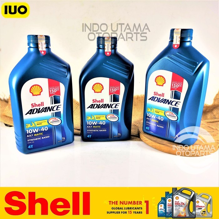 Jual Oli Motor Matic Shell Advance AX7 10W-40 Scooter 1Liter | Shopee ...