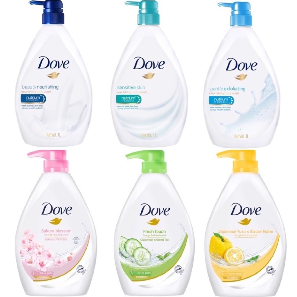 Jual Body Wash Dove Deeply Nourishing Botol Kumpa 550ml/1000ml | Shopee ...