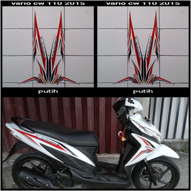 Jual STIKER STRIPING LIS LES POLET PLAT PLISIR BODY MOTOR HONDA VARIO 110 CW 2015 2016 LED PUTIH ...