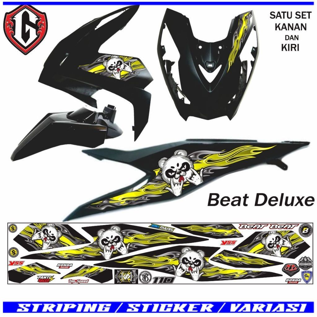 Jual STRIPING STICKER MOTOR HONDA/BEAT DELUXE TAHUN 2020/2023 BINTANG ...