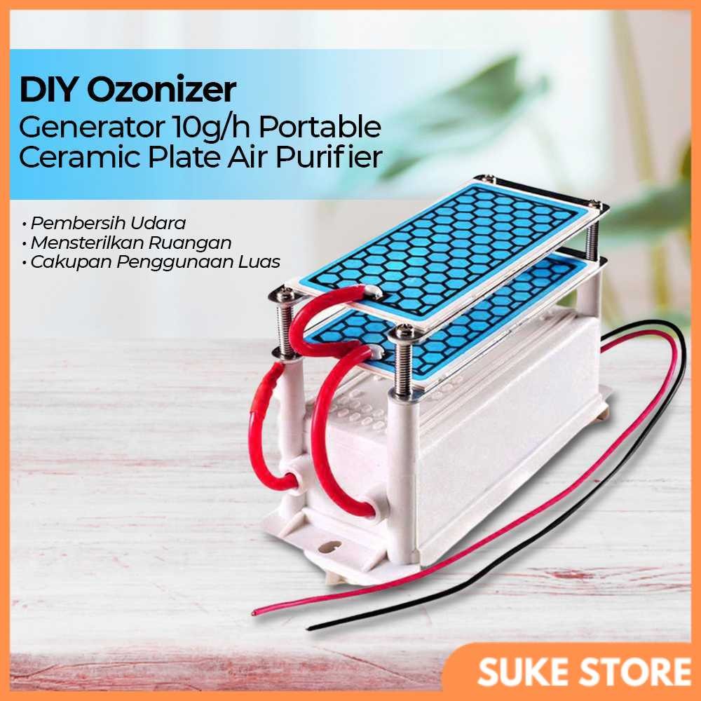 Jual Ozonizer DIY Ozone Generator 10g/h Portable Ceramic Plate Air Purifier - CRAC220V10G ...