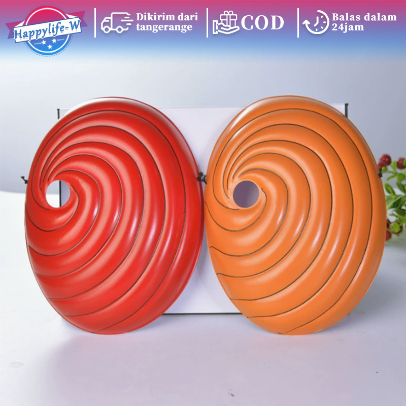 Jual Mask Obito Orange Merah Tobi Obito Uchiha Naruto Cosplay Anime ...