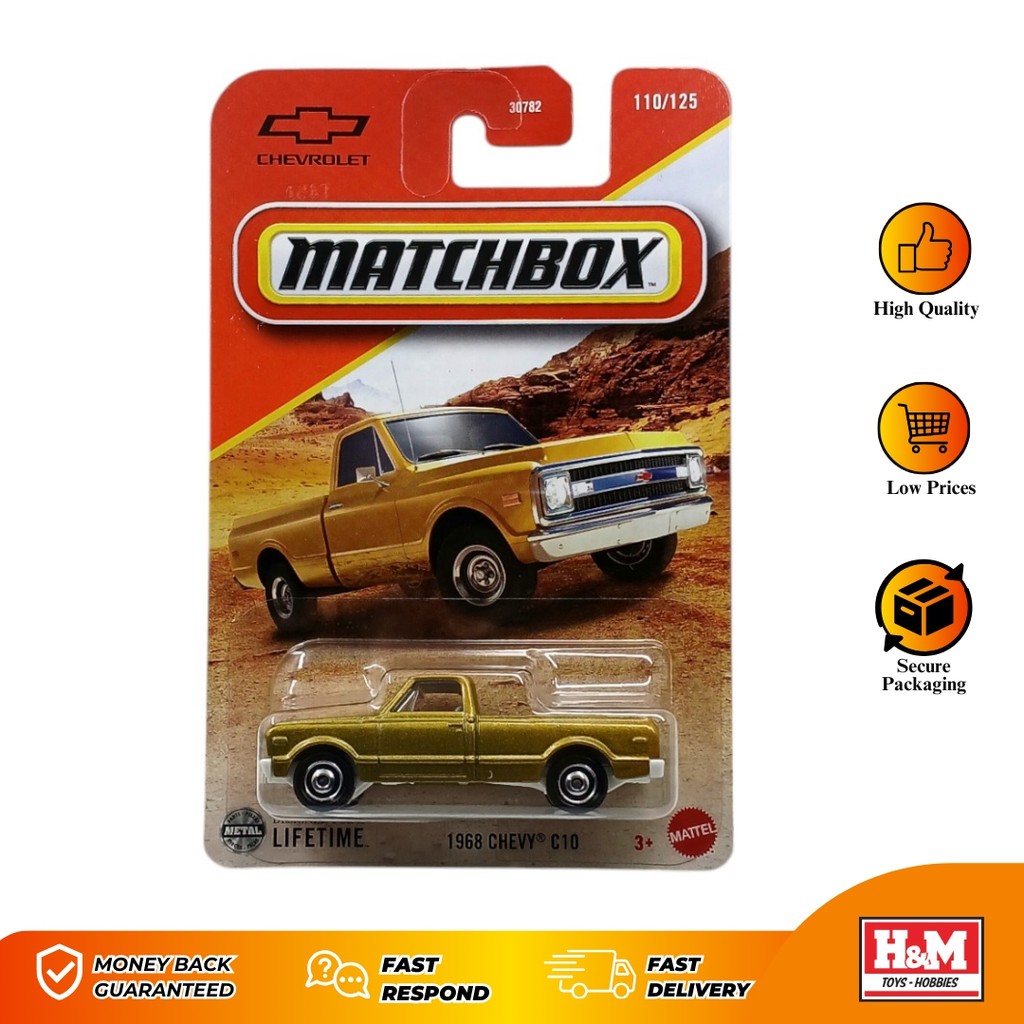 Jual Matchbox 1968 Chevy C10 Gold - 93BD | Shopee Indonesia