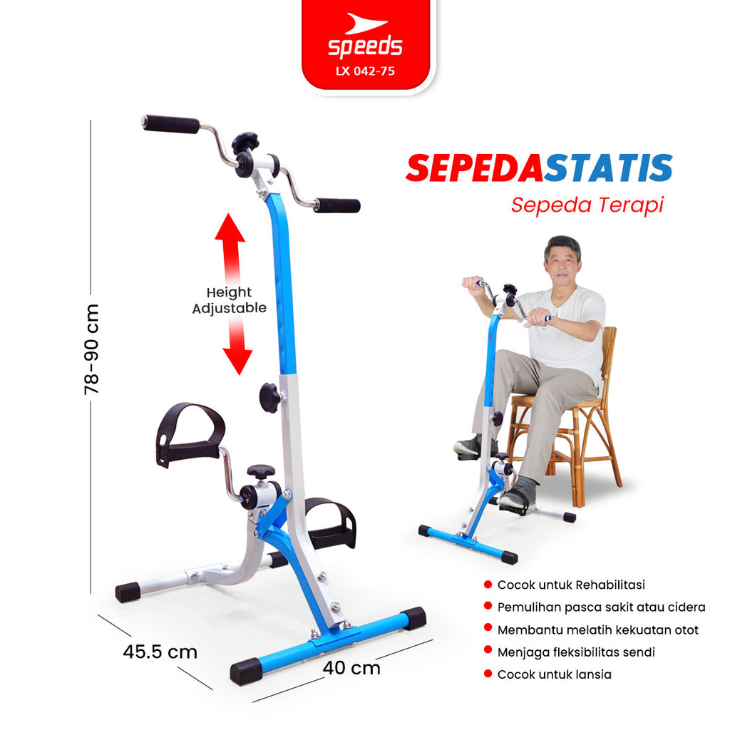 Jual SPEEDS Pedal Exerciser Sepeda Statis Terapi Untuk Kaki dan Tangan ...