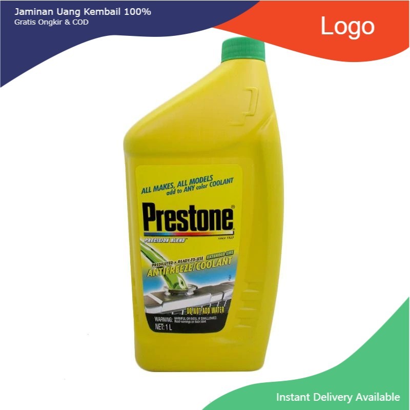 Jual Air Radiator Coolant Prestone Green 1 liter -63751 | Shopee Indonesia