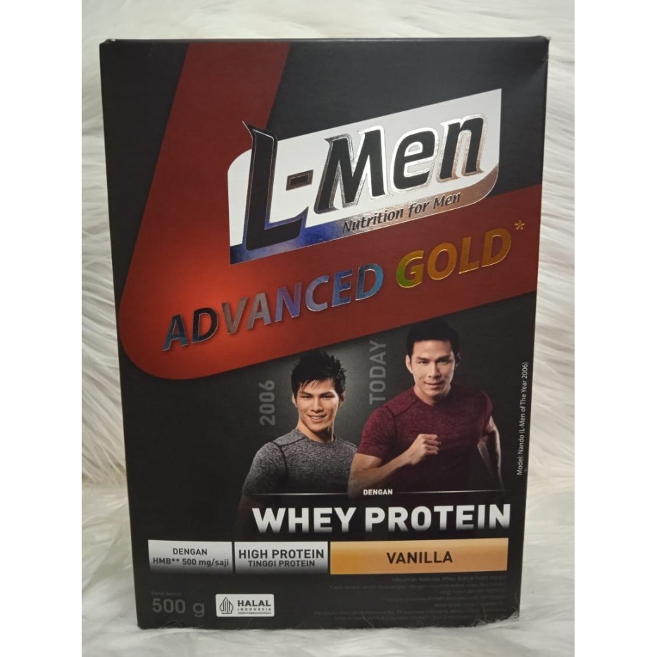 Jual L-Men Advanced Gold Whey Protein Vanila 500gr | Shopee Indonesia
