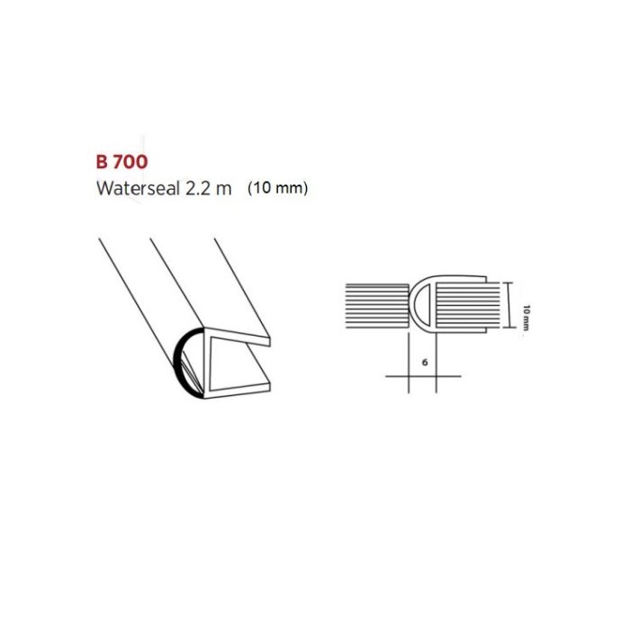 Jual Klip Seal Penahan Air Shower Kamar Mandi D Kaca Pintu Sliding 80-7 ...