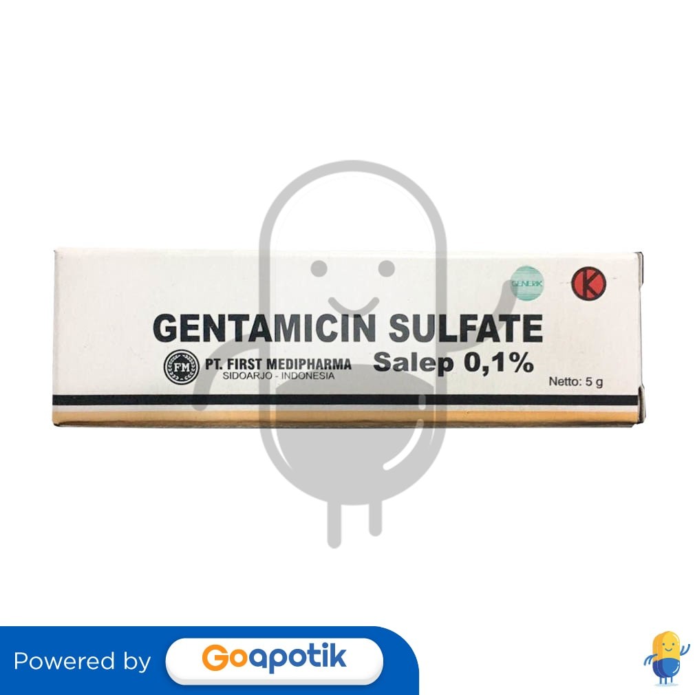 Jual Gentamicin First Medifarma 0.1% Salep Tube 5 Gram | Shopee Indonesia