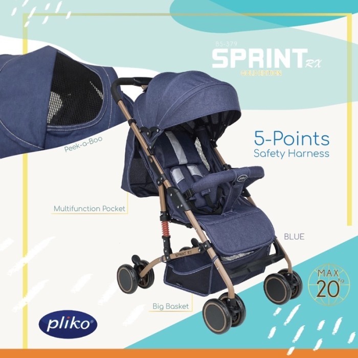 Jual Stroller Pliko Sprint RX PK 379 / Kereta Dorong Bayi | Shopee ...