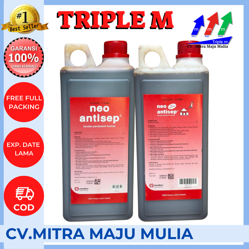 Jual NEO ANTISEP 1 liter NEO ANTISEP NEW FORMULA Untuk Peternakan Aman ...
