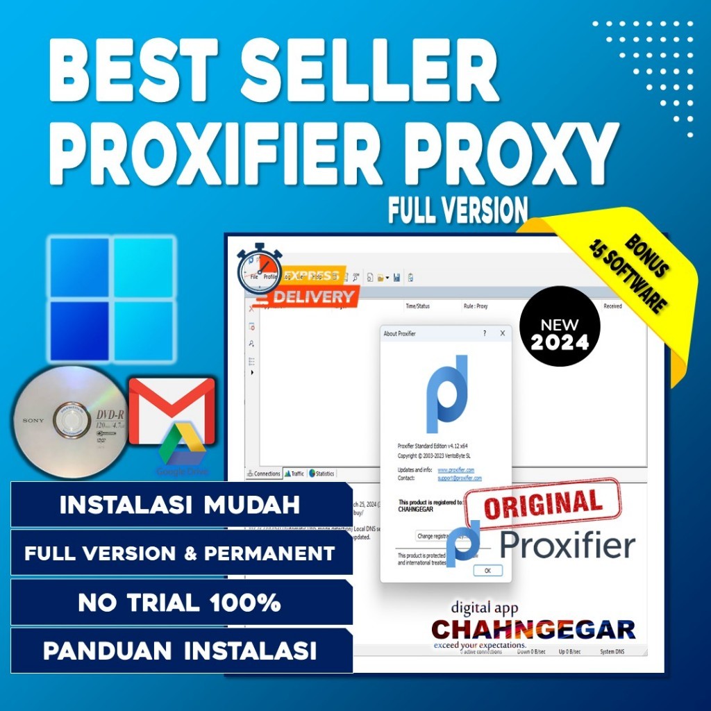 Jual Proxifier 2025 Original Lisensi Full Version Aplikasi Proxy - 1 PC | Shopee Indonesia