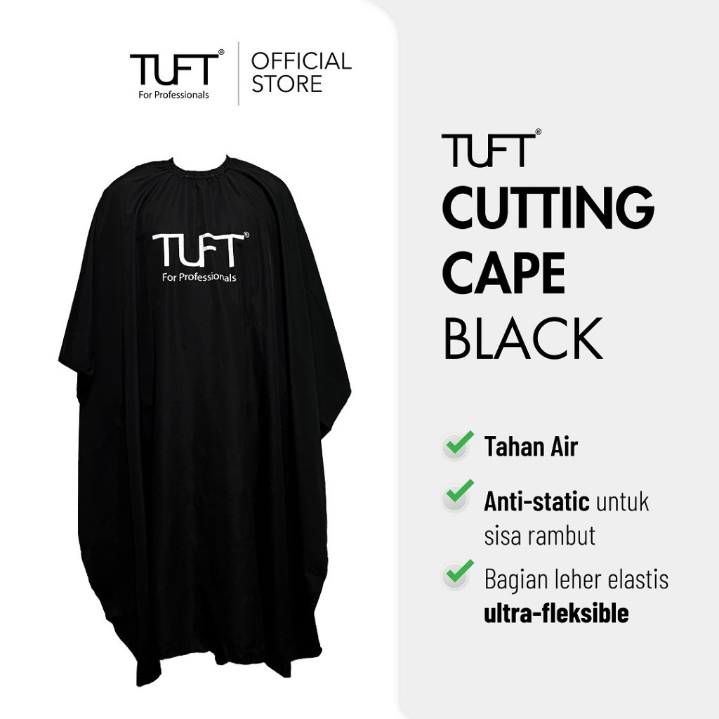 Jual KAIN CUKUR TUFT Cutting Cape - Black | Shopee Indonesia
