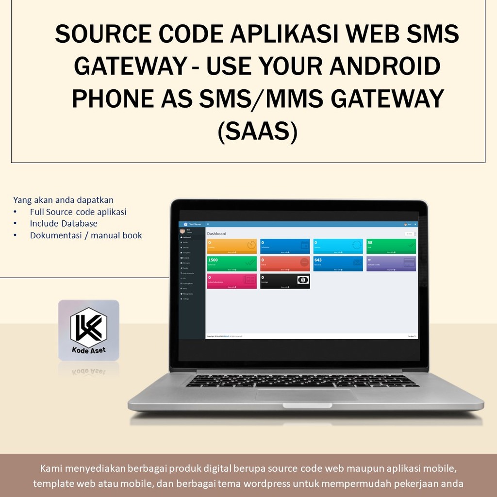 Jual SOURCE CODE APLIKASI WEB SMS GATEWAY - USE YOUR ANDROID PHONE AS SMS/MMS GATEWAY (SAAS ...