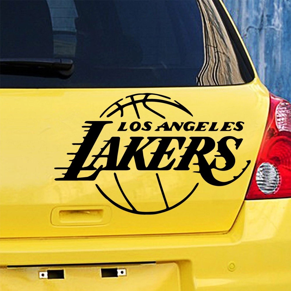 Jual LA Lakers NBA Basketball Auto Sticker Funny Window Vinyl Decals ...