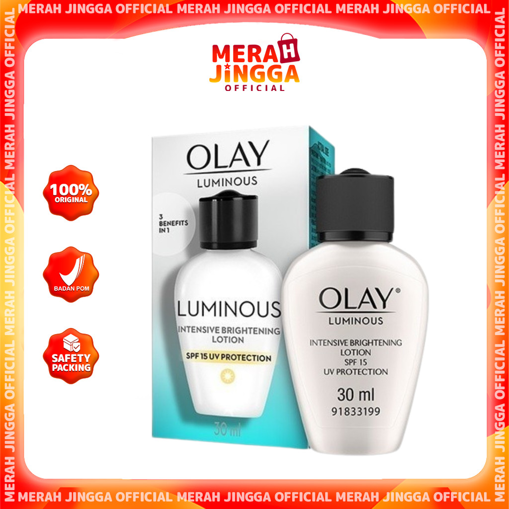 Jual Olay Luminuous Intensive Brightening Lotion UV 30 ml | Merah Jingga Official | Shopee Indonesia