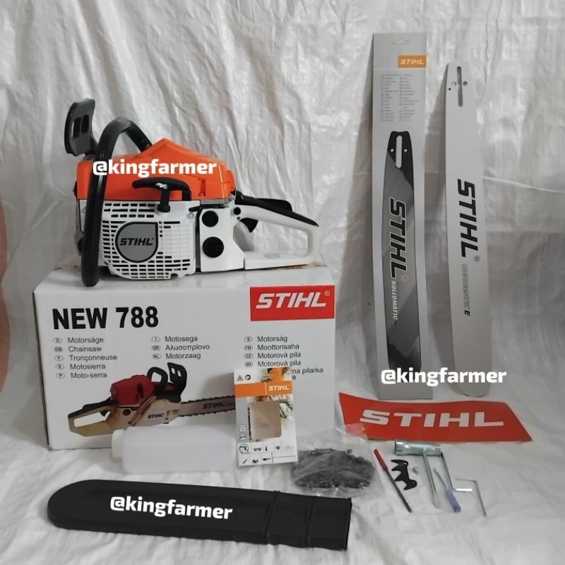 Jual ORIGINAL!!! Chainsaw MS 788 Stihl, Senso Ms788 Stihl Bar 22inchi Set Lengkap | Shopee Indonesia