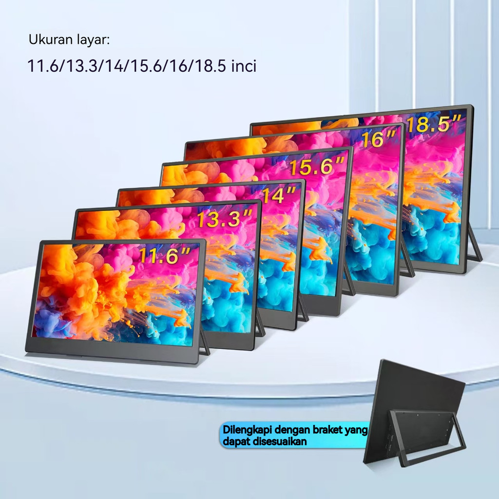 Jual Portable Monitors for Laptop 15'' 1080P Full HD 100%SRGB IPS 100Hz ...