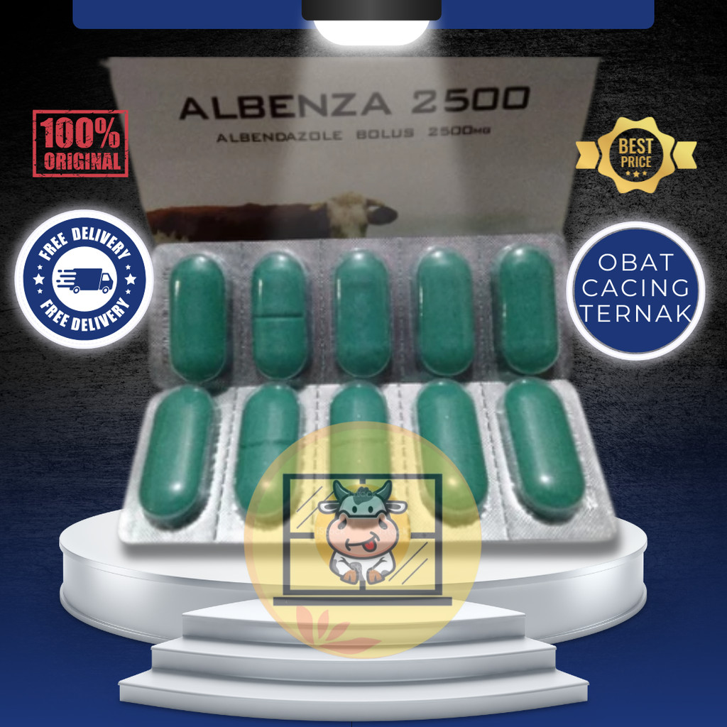 Jual ALBENZA 2500 BOLUS ECER 1 TABLET - Alben 2500 Anti Cacing Untuk ...